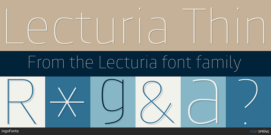 Lecturia Thin Font