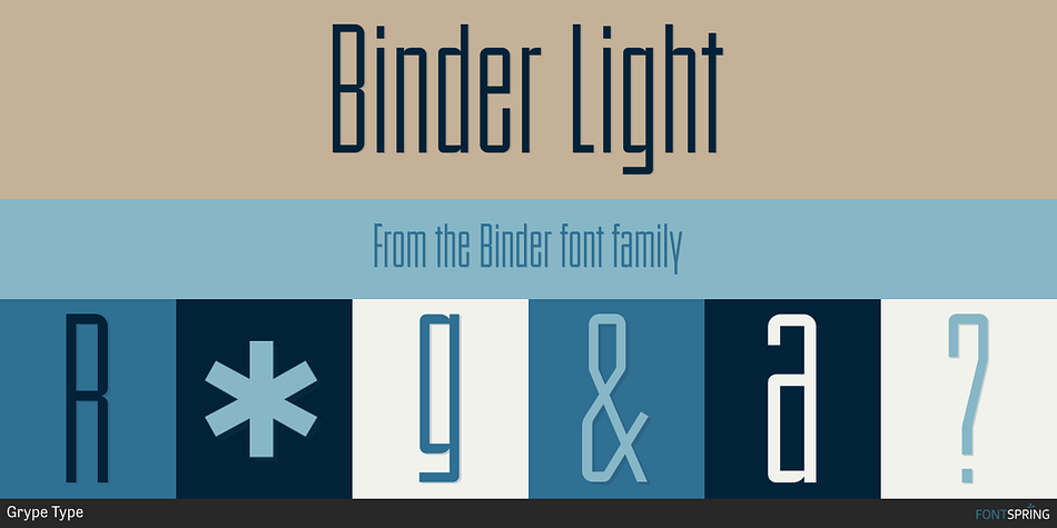 Binder Light Font