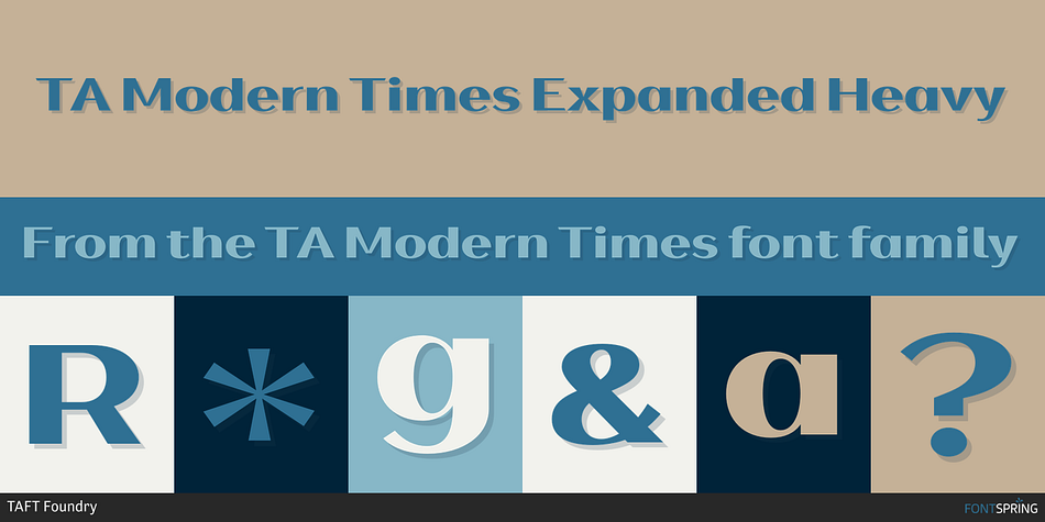 TA Modern Times Expanded Heavy Font