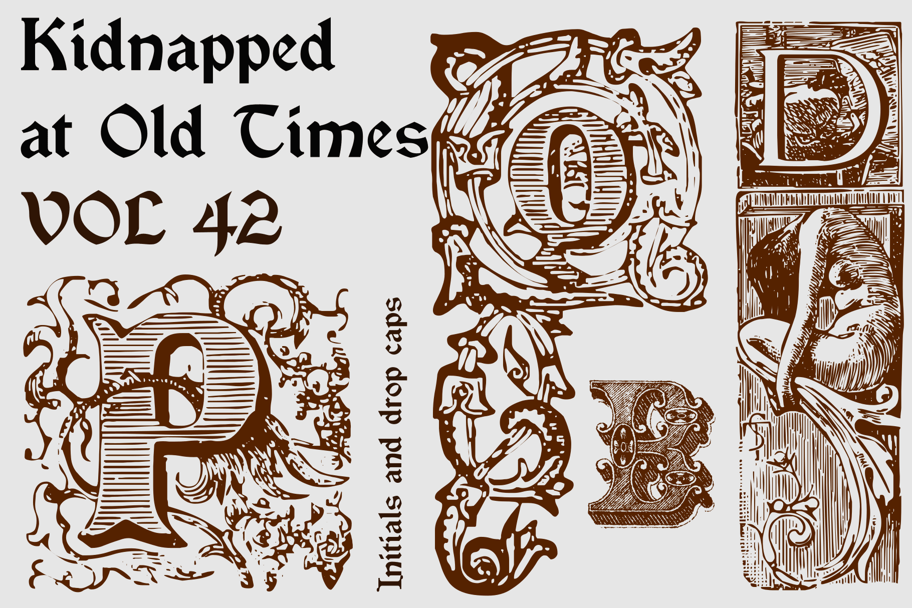Kidnapped At Old Times 42 Font