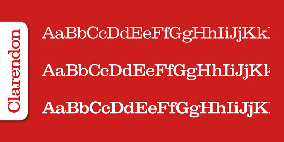 Clarendon Serial Font