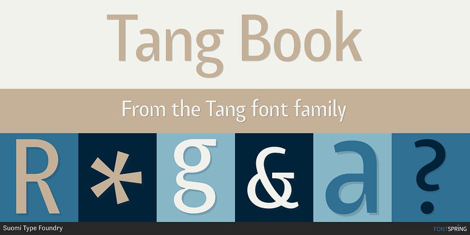 Tang Book Font