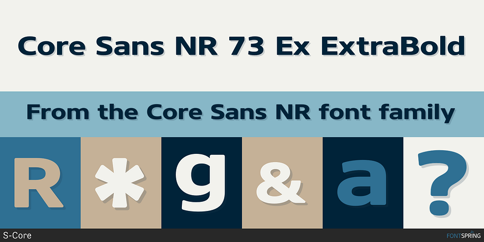 Core Sans NR 73 Ex ExtraBold Font