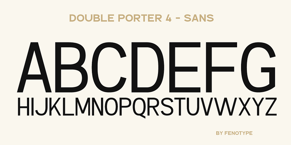 Double Porter Font