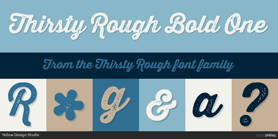 Thirsty Rough Bold Bundle Font