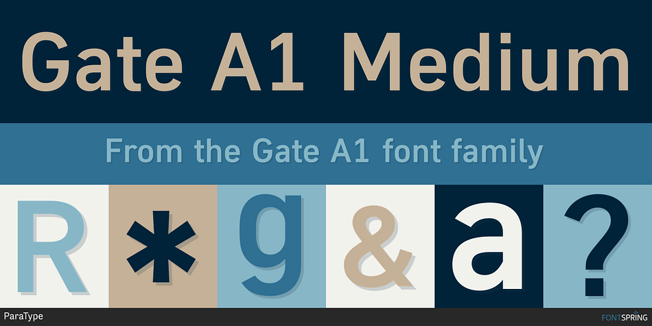 Gate A1 Medium Font