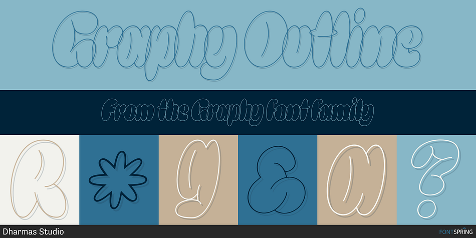 Graphy Outline Font