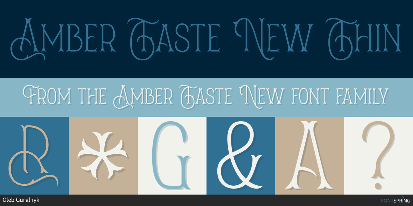 Similar Fonts To Amber Taste New