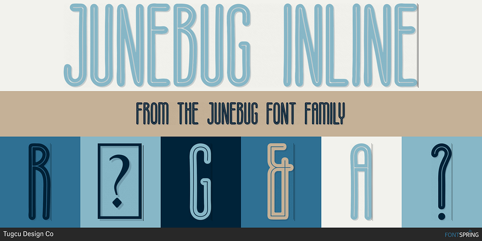 Junebug Inline Font