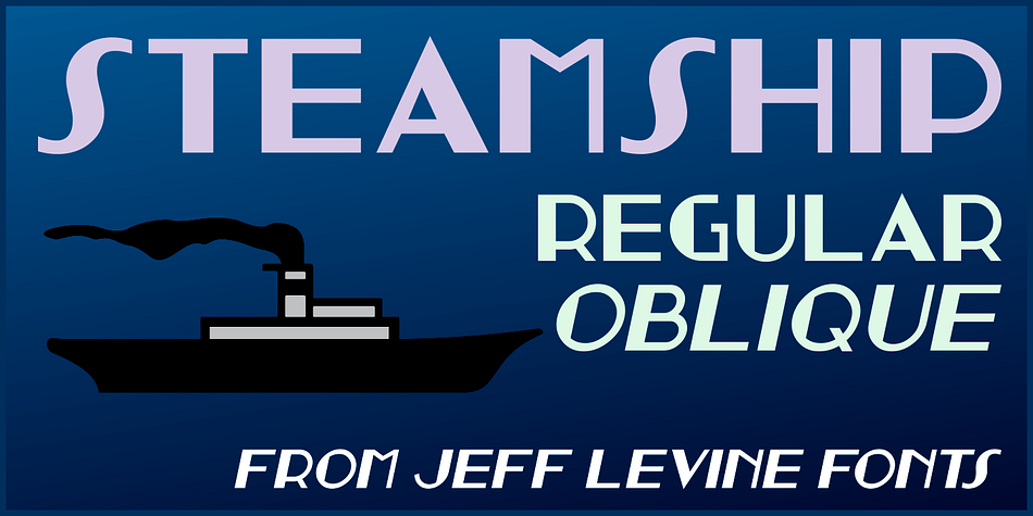 Steamship JNL Font