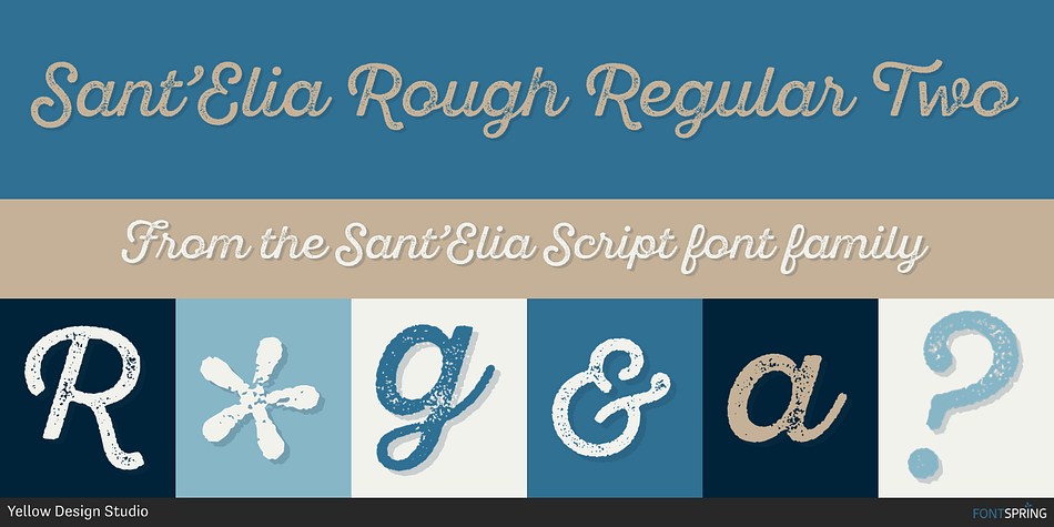 Sant’Elia Rough Regular Two Font