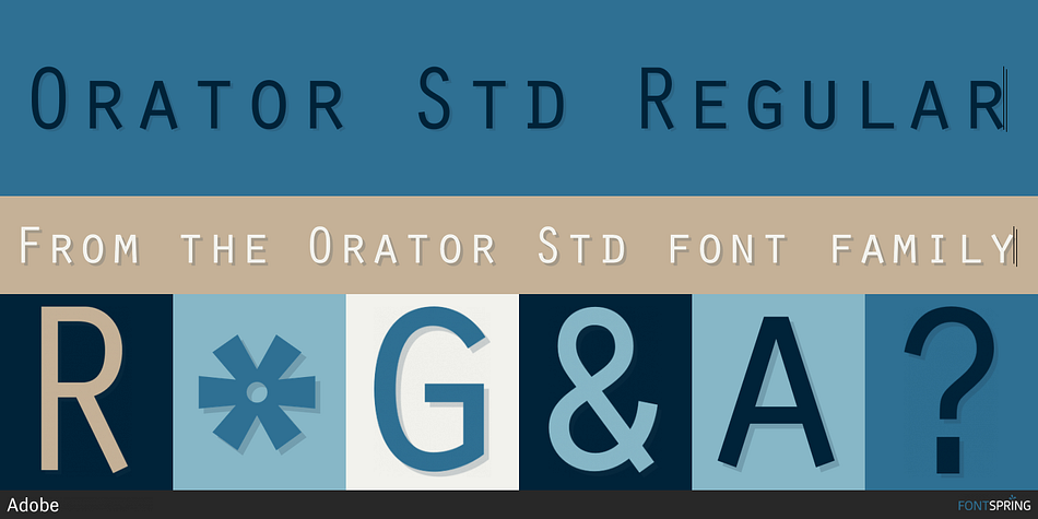 Orator Std Font