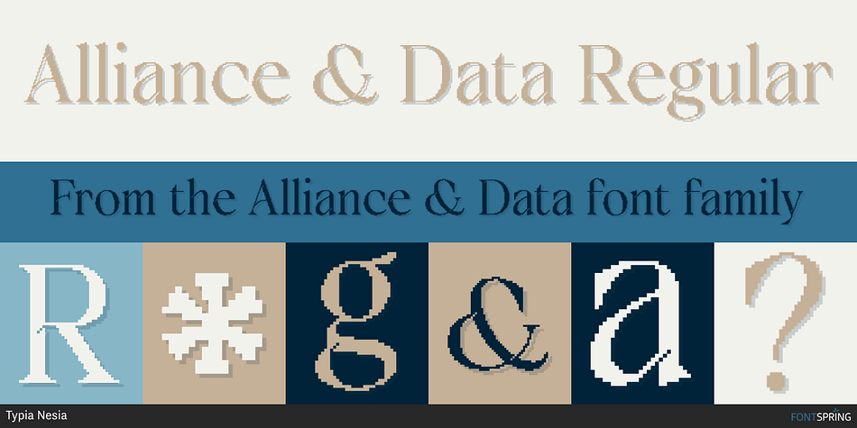 Alliance & Data Regular Font
