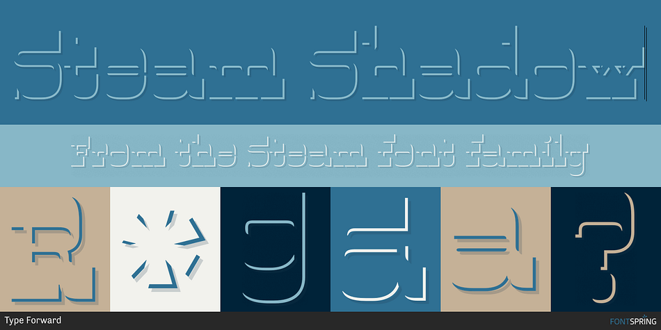 Steam Shadow Font