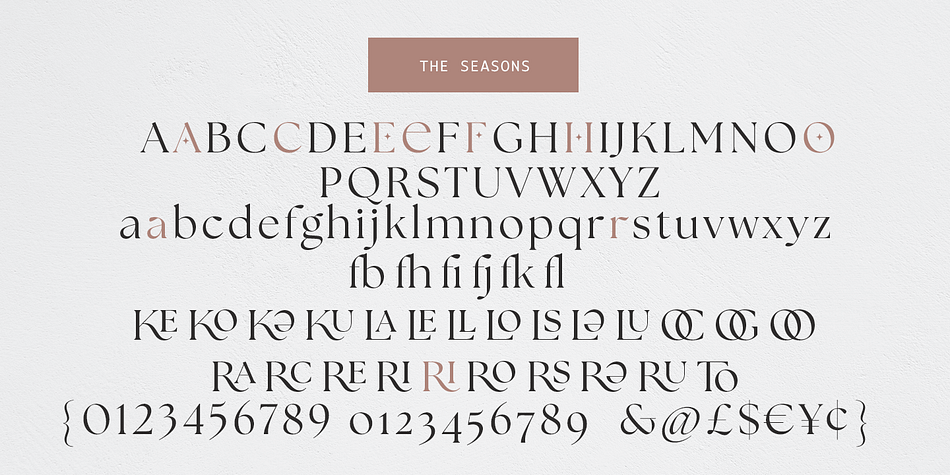 The Seasons Font