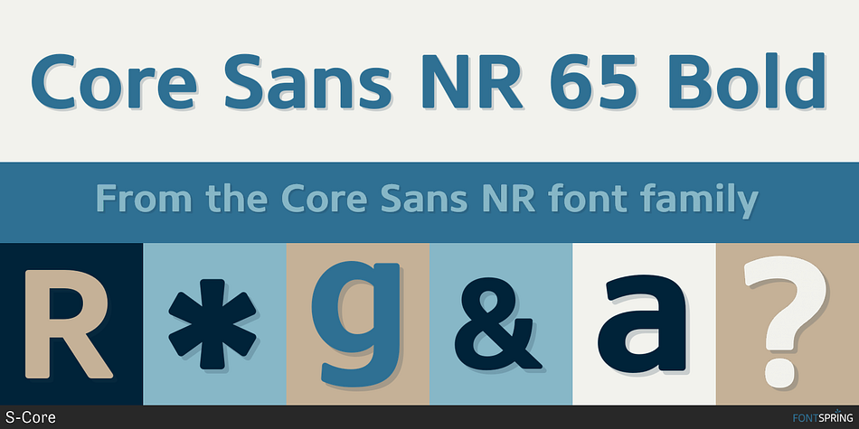 Core Sans NR 65 Bold Font