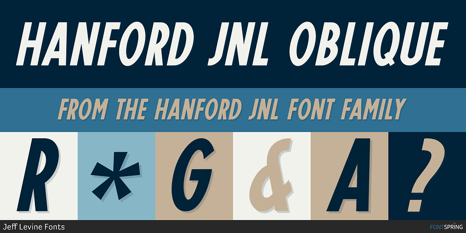 Hanford JNL Font