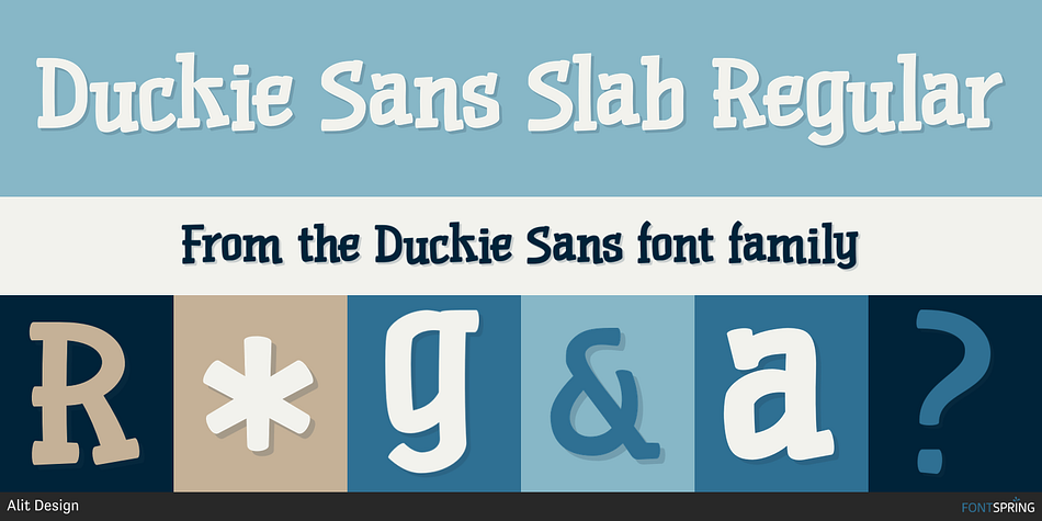 Duckie Sans Slab Regular Font