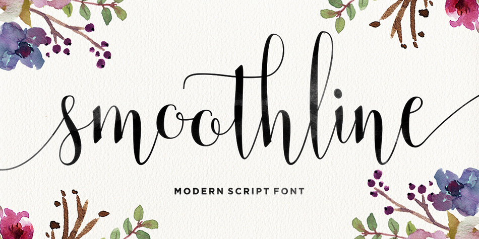 Smoothline Script Font | Fontspring