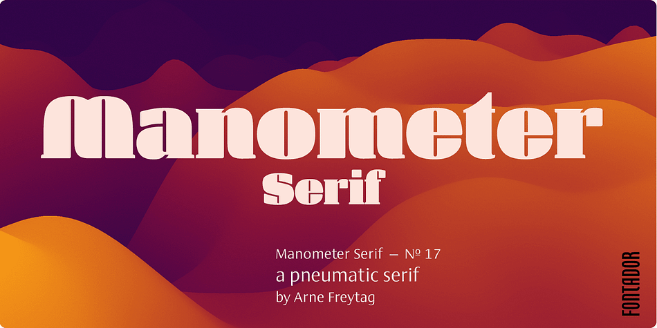 Manometer Serif Font