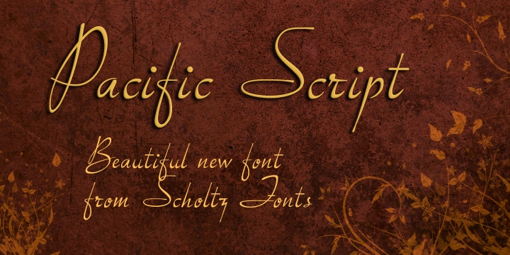 Pacific Script Font