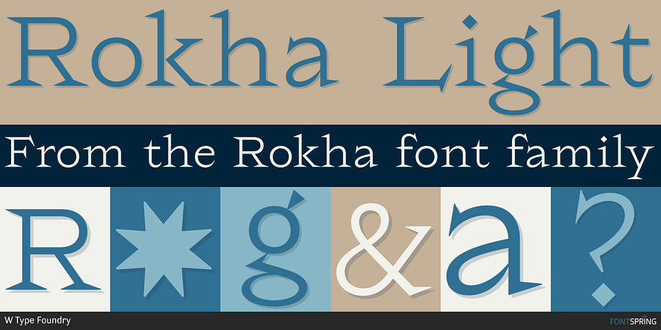Rokha Light Font