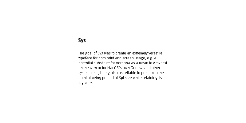 Sys 2.0 Font