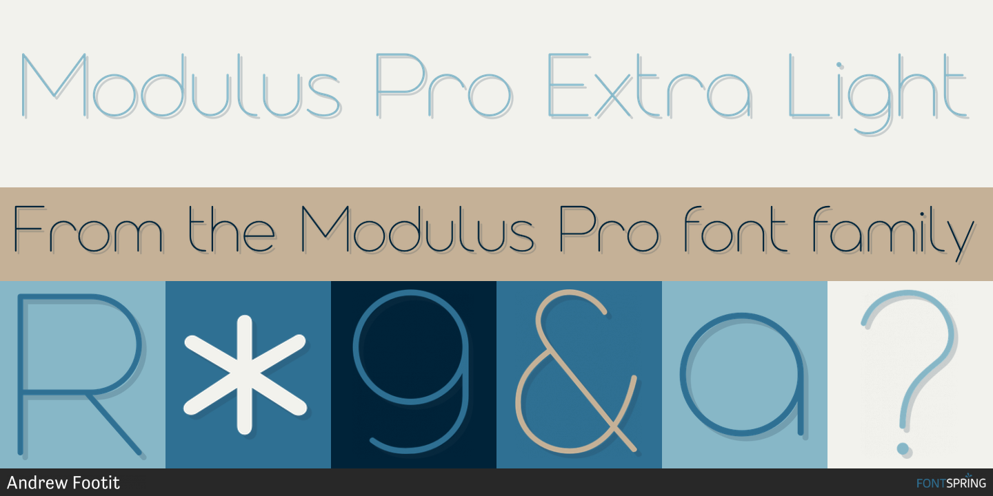 Similar Fonts To Modulus Pro