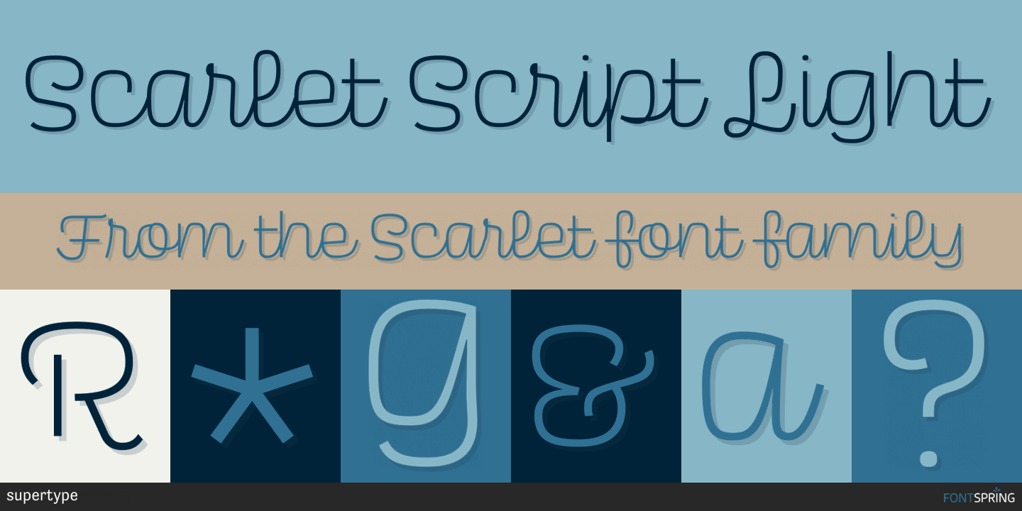 Scarlet Script Font