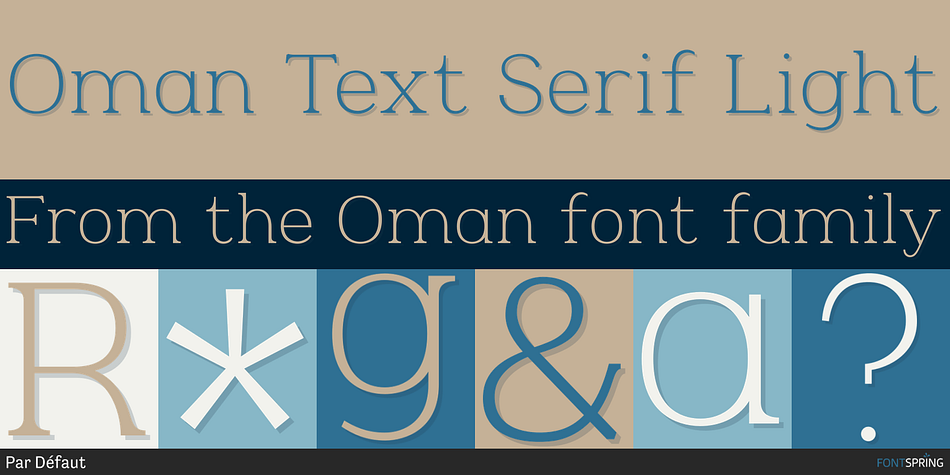 Oman Text Serif Light Font