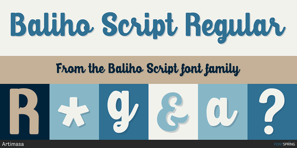 Baliho Script Regular Font