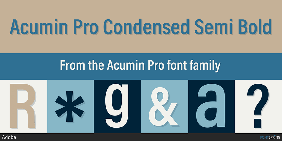 Acumin Pro Condensed Font