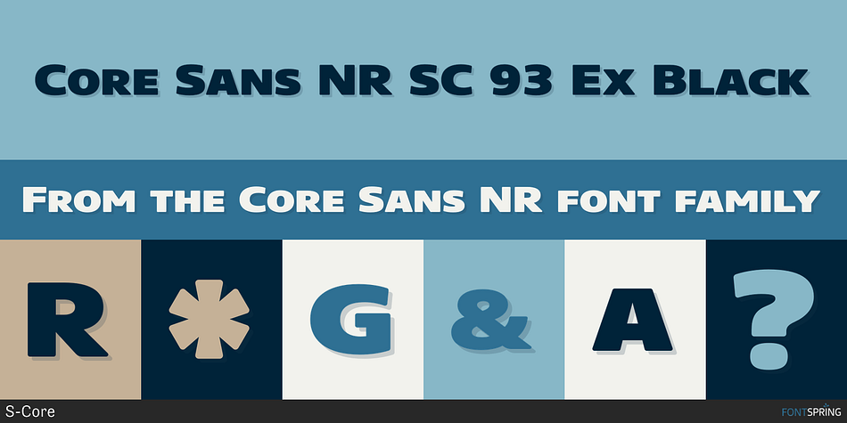 Core Sans NR SC 93 Ex Black Font