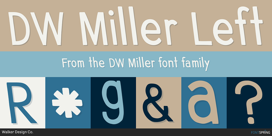 DW Miller Left Font
