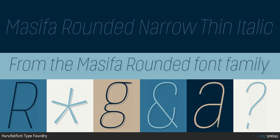 Masifa Rounded Narrow Font