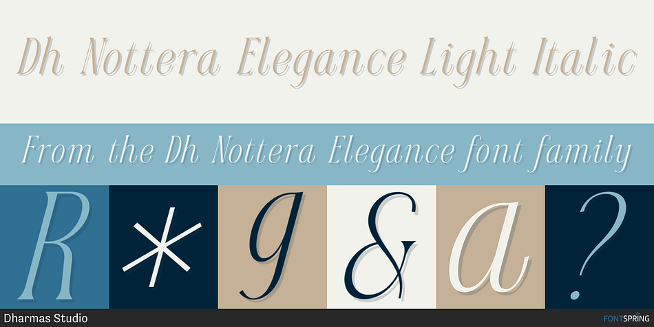 Dh Nottera Elegance Light Italic Font