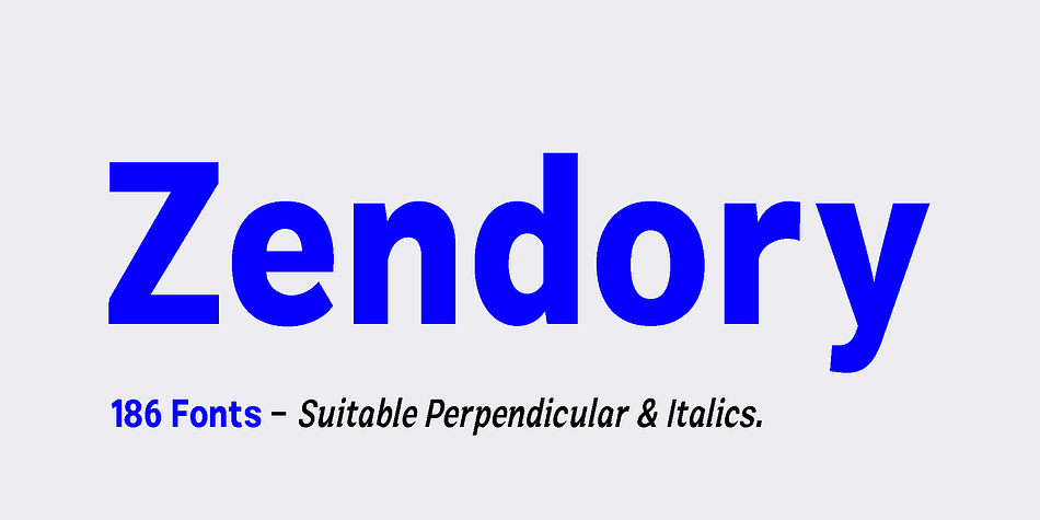 Zendory Black Expanded Outline Font