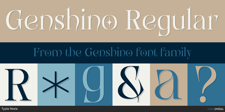 Genshino Regular Font