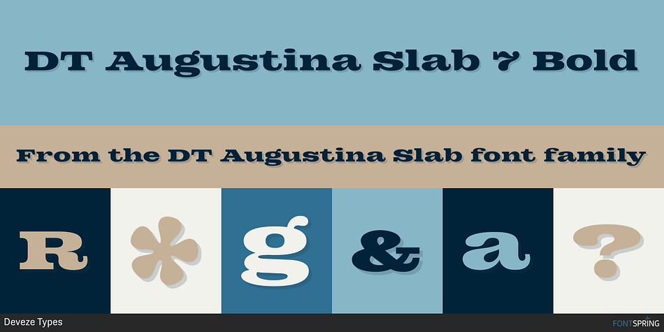 DT Augustina Slab 7 Bold Font