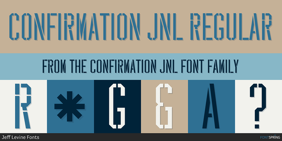 Confirmation JNL Font