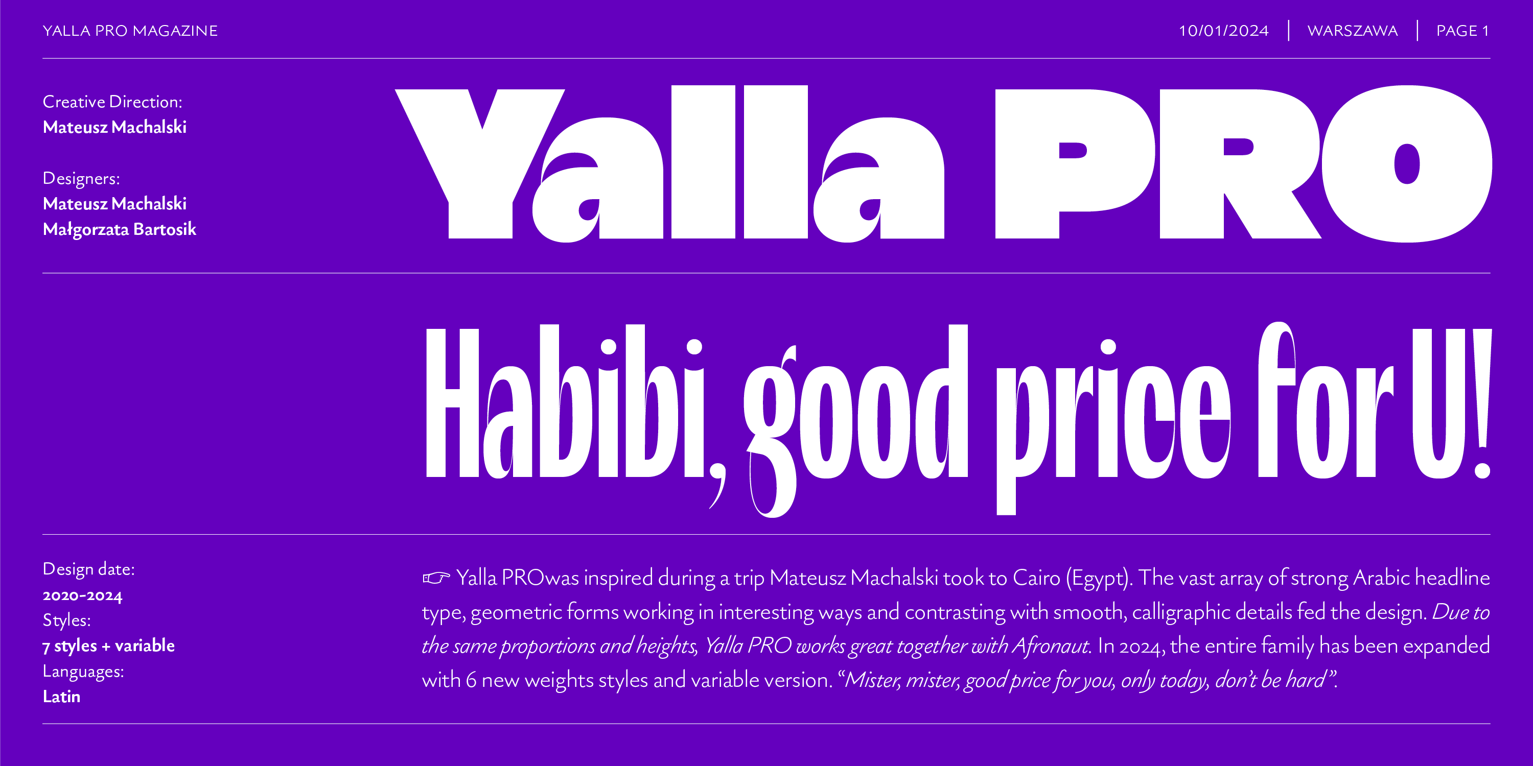 yalla-pro-font