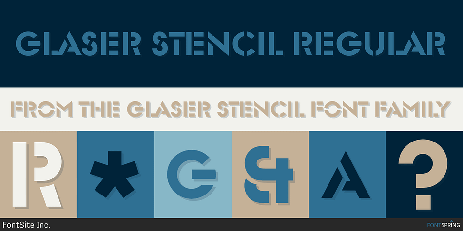 Glaser Stencil Font