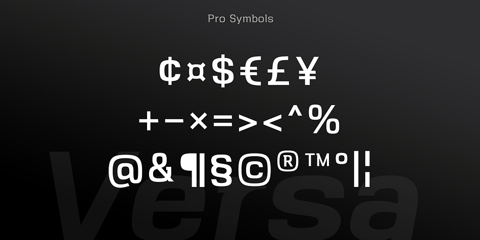 VersaBlock Pro Font