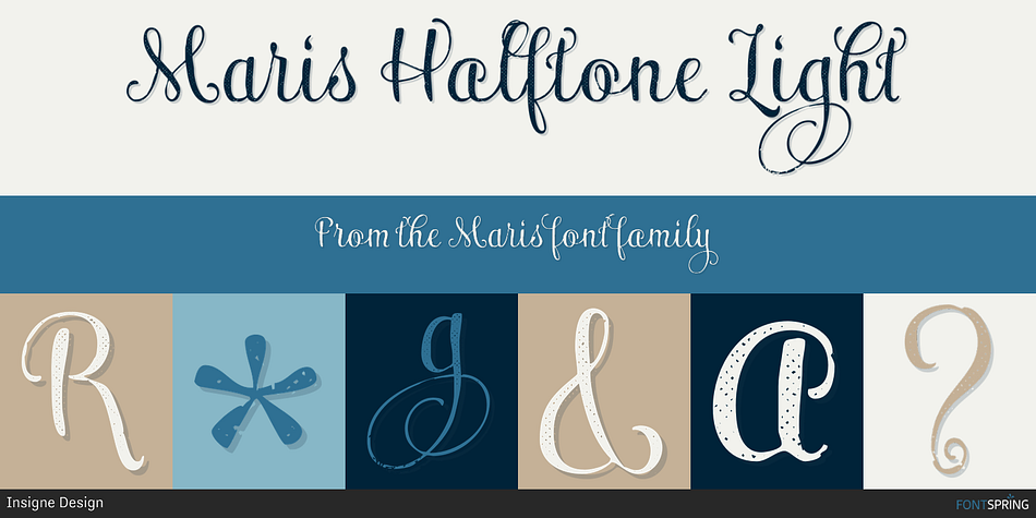 Maris Halftone Light Font
