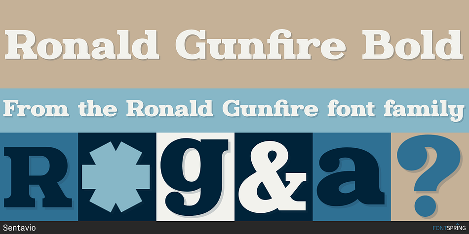 Ronald Gunfire Bold Font
