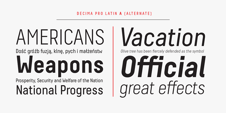 Decima Pro Font