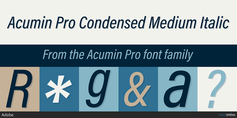 Acumin Pro Condensed Font