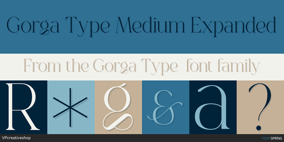 Gorga Type Medium Expanded Font