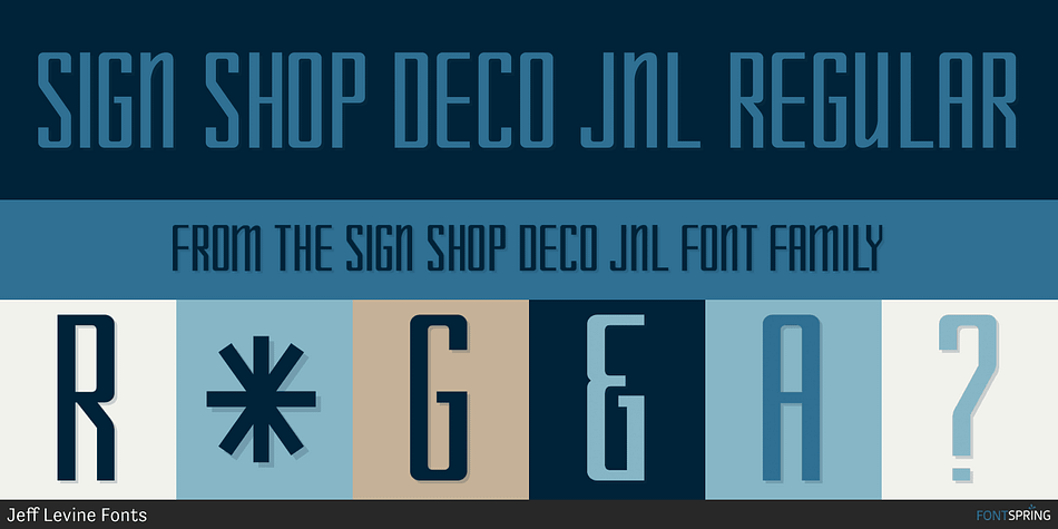 Sign Shop Deco JNL Font