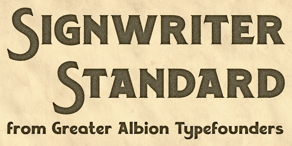 Signwriter Standard Font